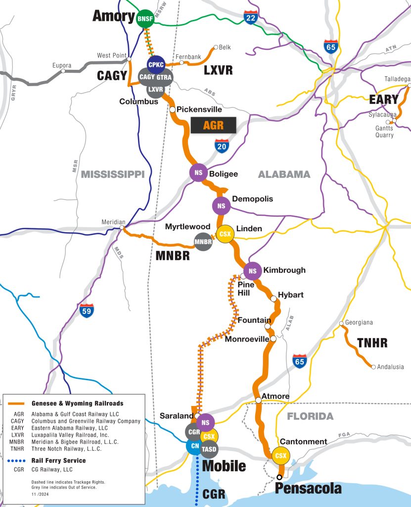 Alabama & Gulf Coast Railway – A Genesee & Wyoming Company
