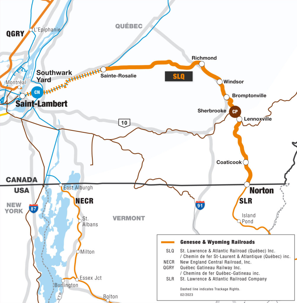St. Lawrence & Atlantic Railroad (Quebec) – A Genesee & Wyoming Company